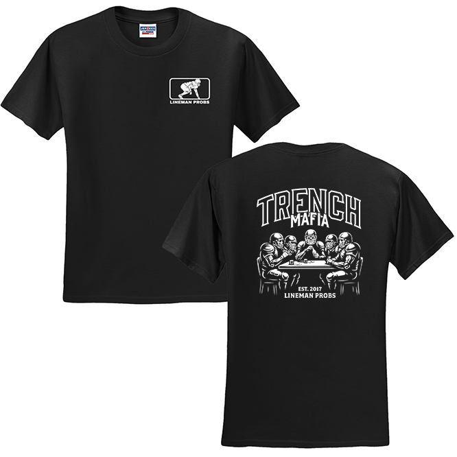 TRENCH MAFIA (White) - T-Shirt – Lineman Probs