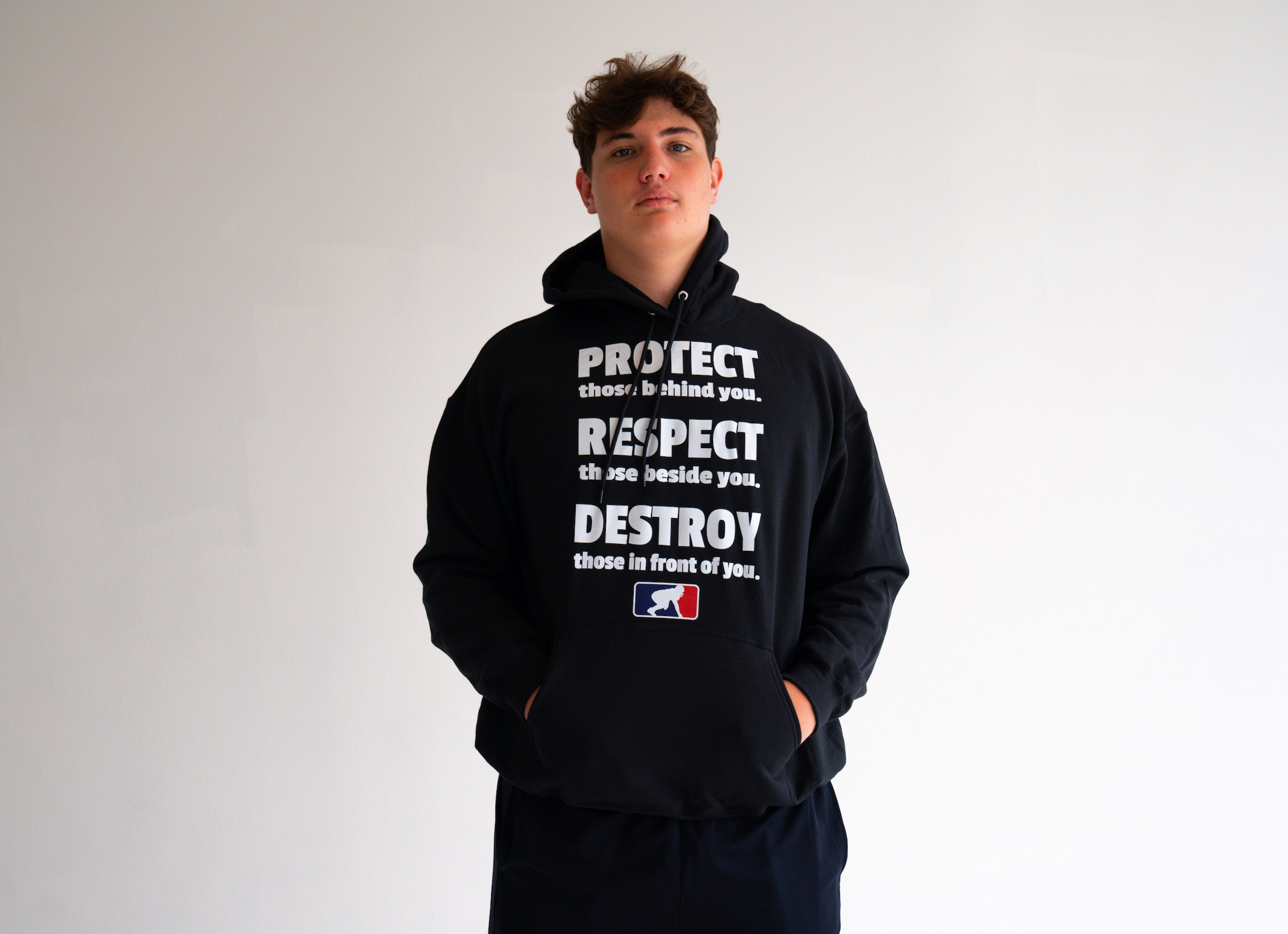 PROTECT RESPECT DESTROY - Hoodie – Lineman Probs