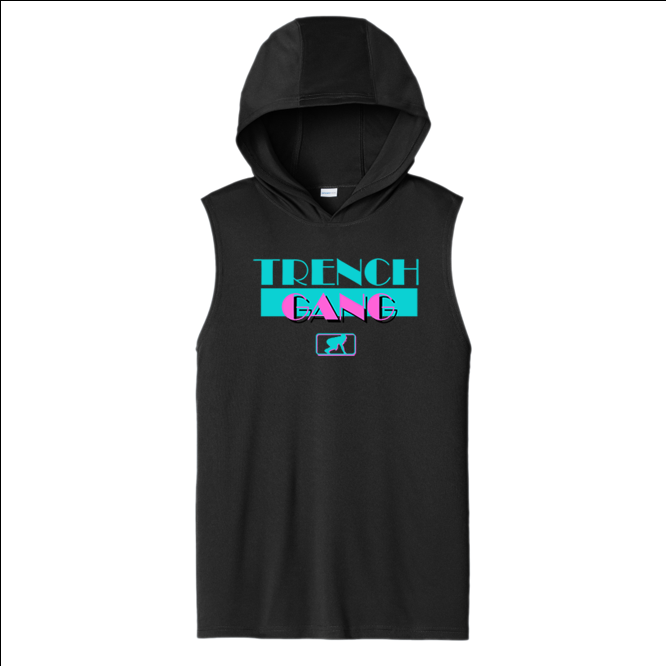 TRENCH GANG (Retro) - Hooded Muscle T-Shirt – Lineman Probs