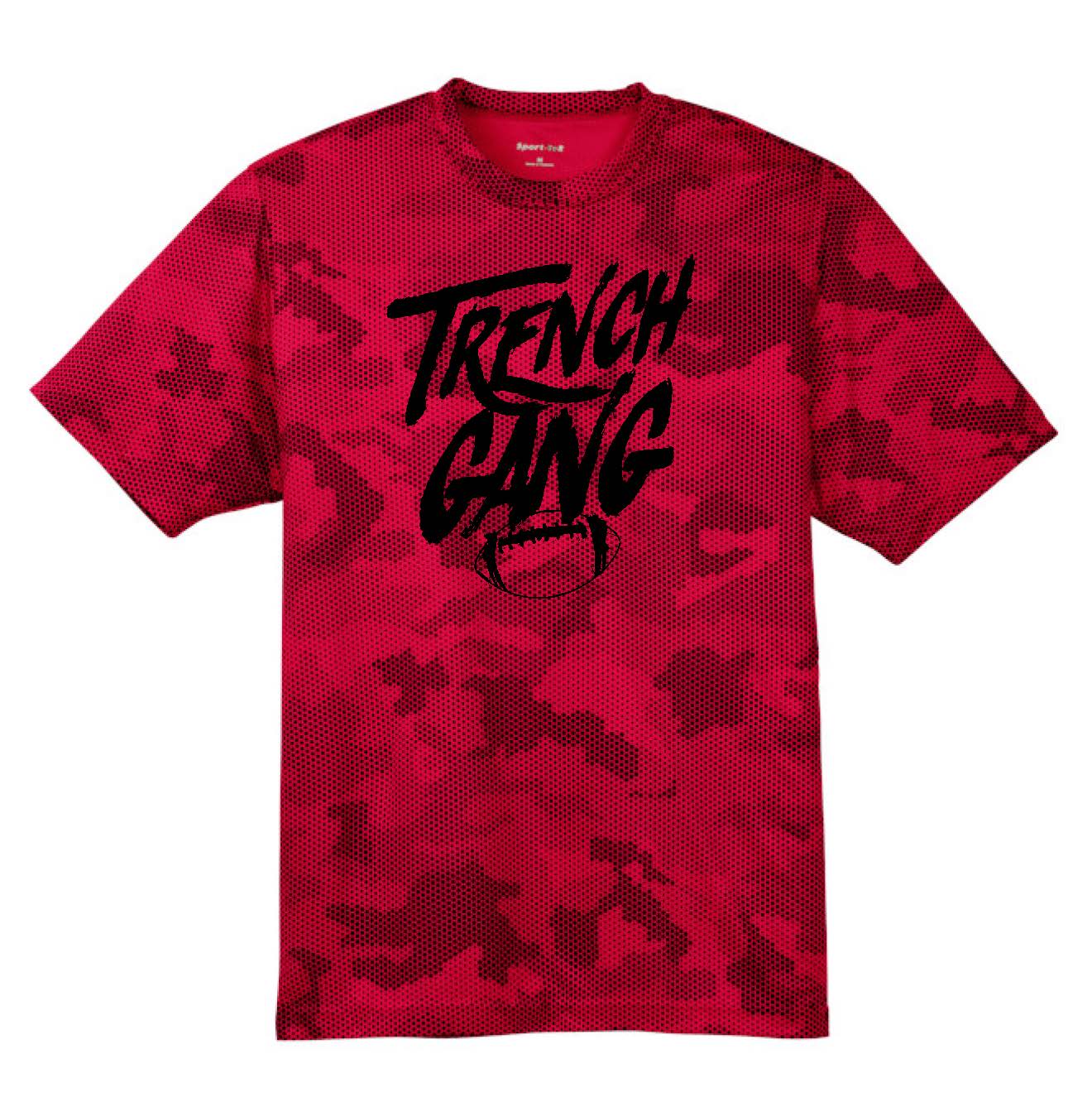 TRENCH GANG (Black) - Hex Camo Performance Tee – Lineman Probs