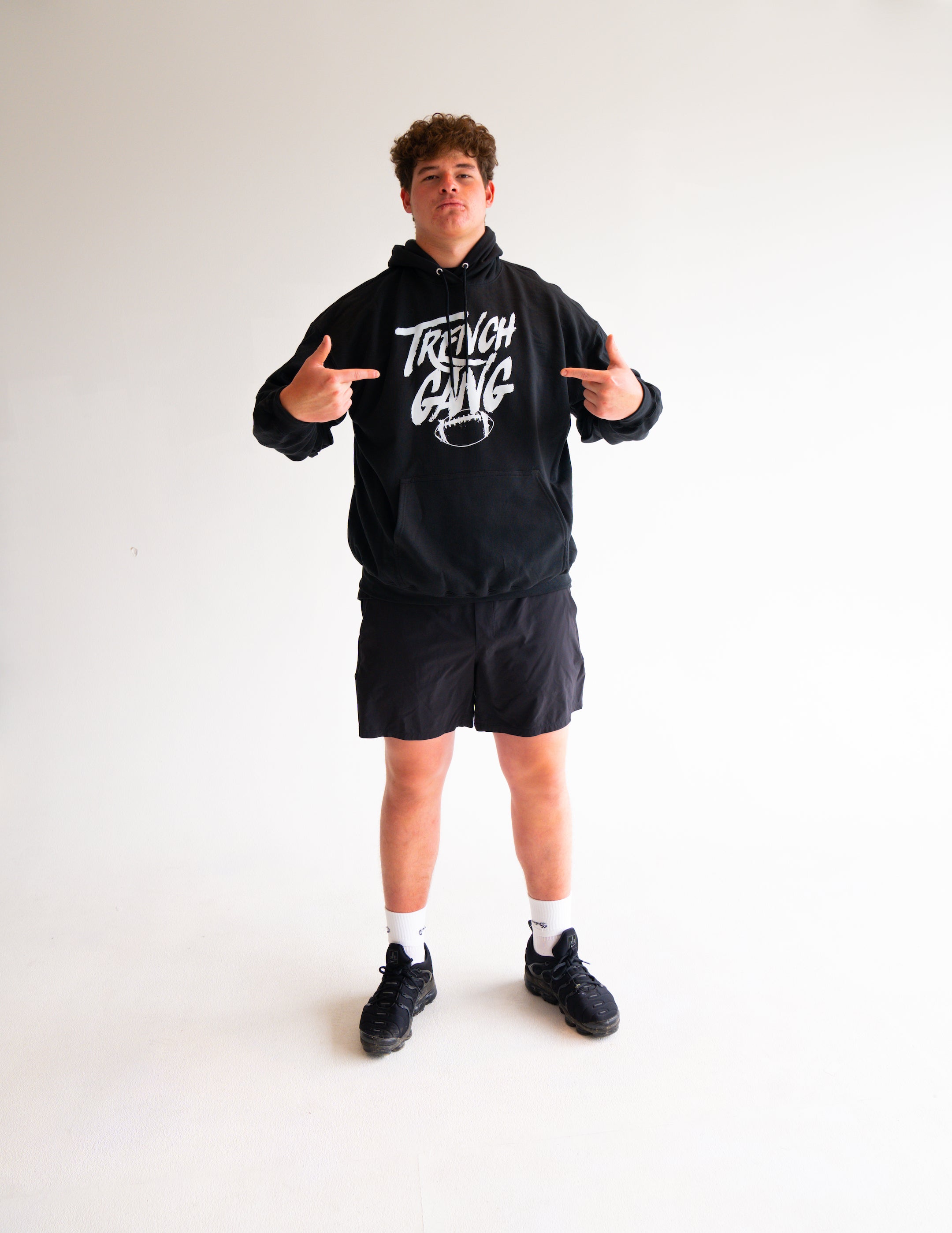 TRENCH GANG (White) - Hoodie – Lineman Probs