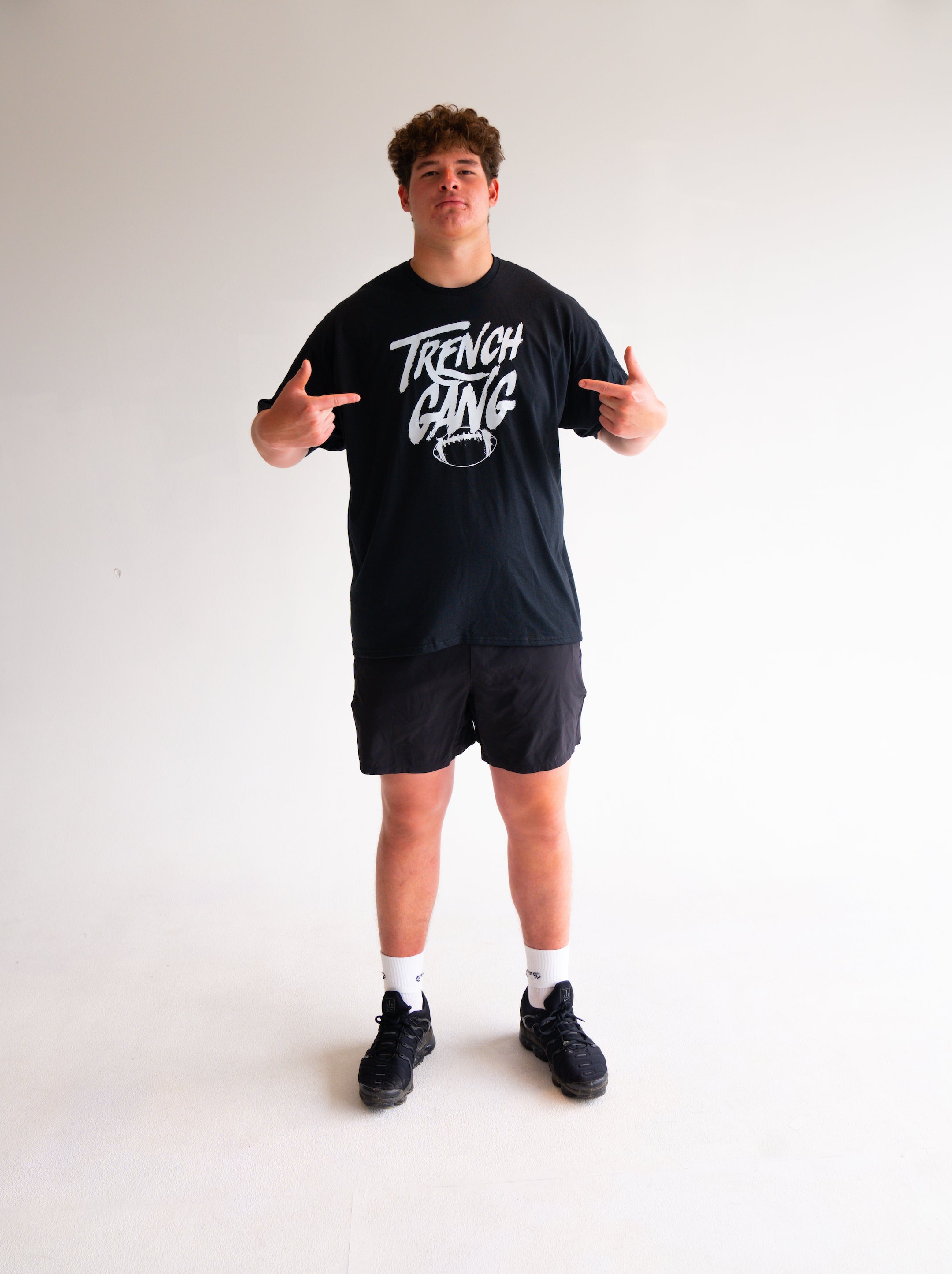 TRENCH GANG (White) - T-Shirt – Lineman Probs