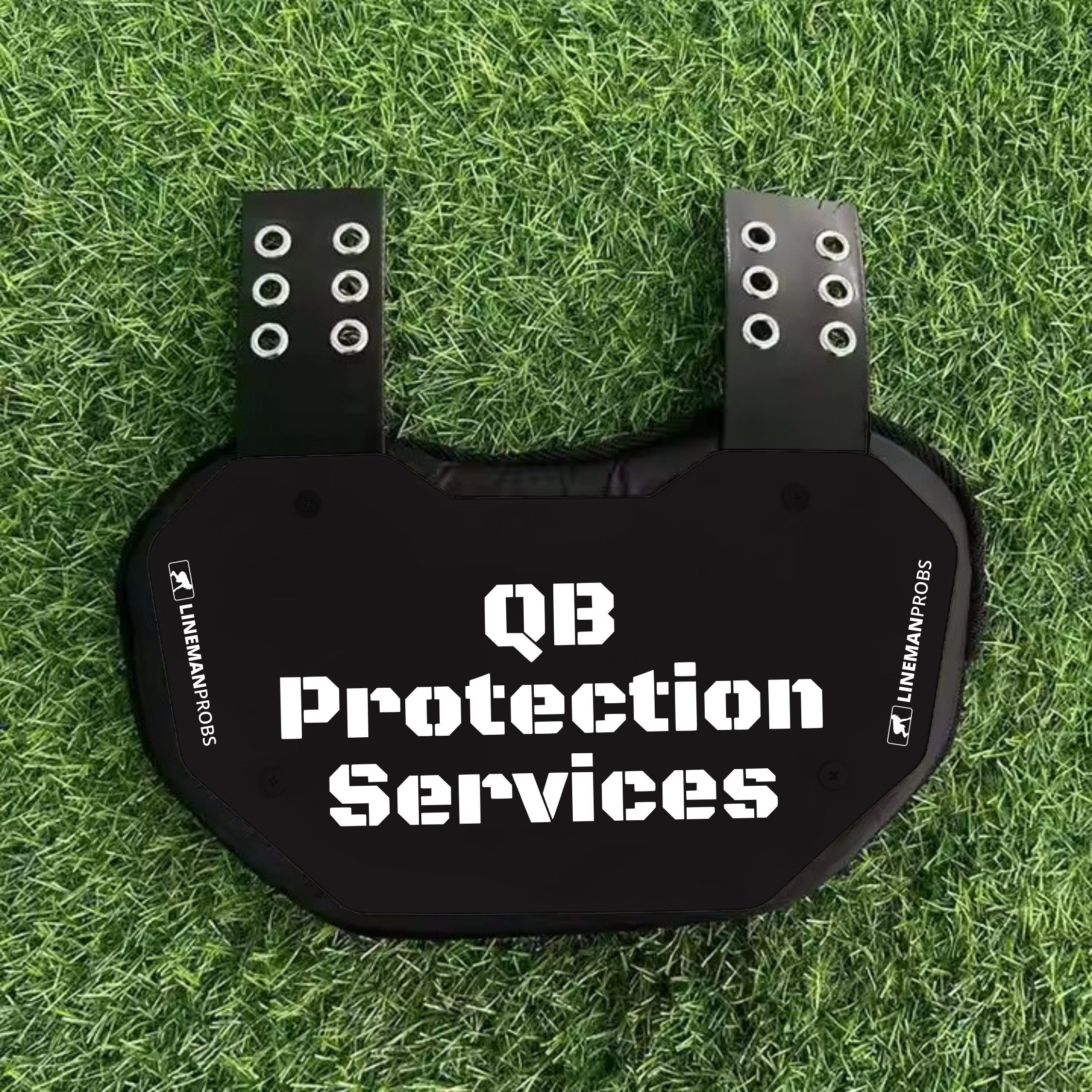 QB Protection Services Football Back Plate – Lineman Probs