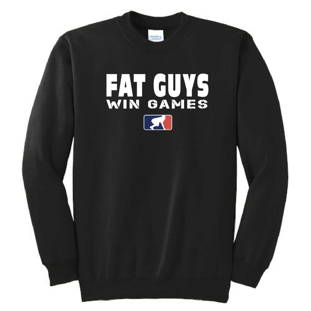 FAT GUYS WIN GAMES - Crewneck – Lineman Probs