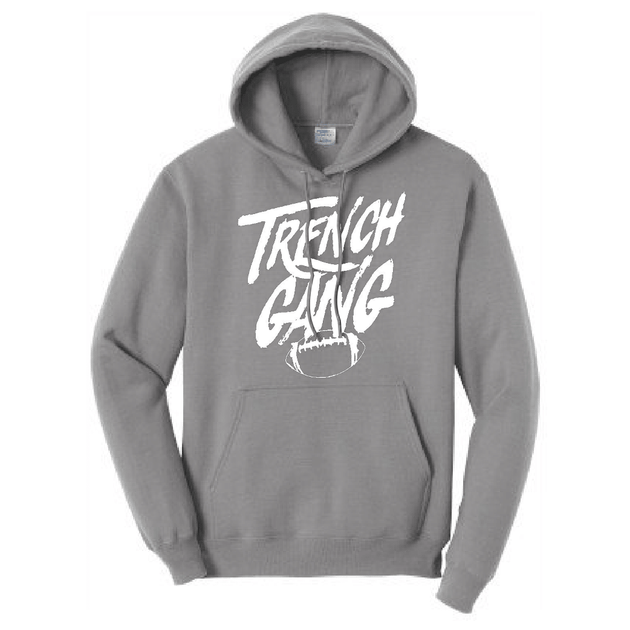 TRENCH GANG (White) - Hoodie – Lineman Probs