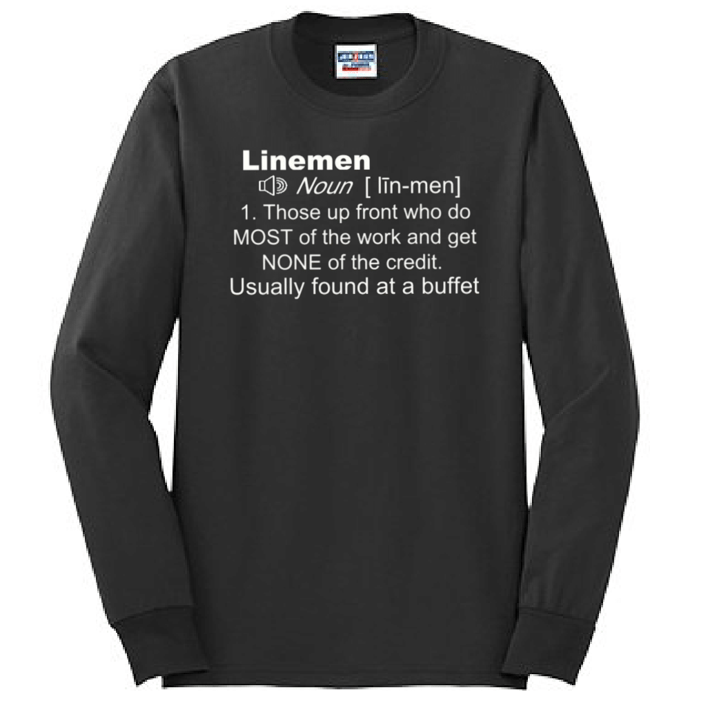 LINEMAN DEFINITION - Long Sleeve T-Shirt – Lineman Probs
