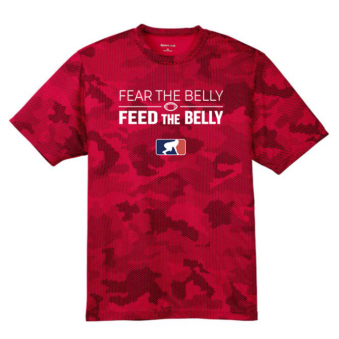 FEAR THE BELLY - Hex Camo Performance Tee – Lineman Probs