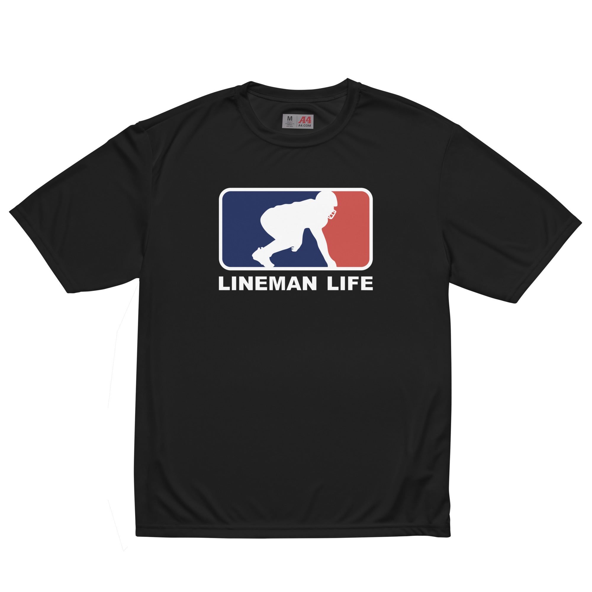 LINEMAN LIFE LOGO - Performance Tee – Lineman Probs